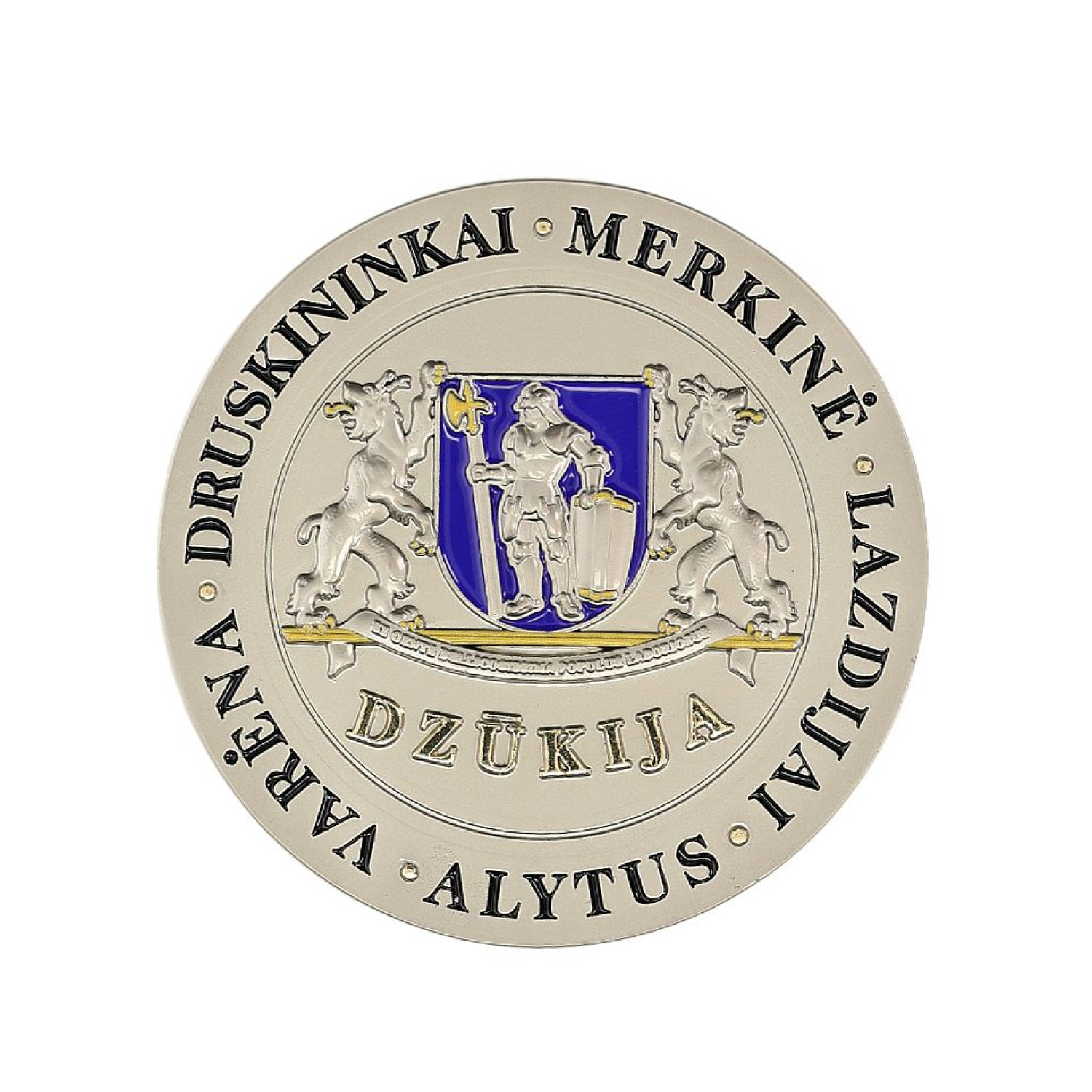 Dzūkija Magnet with Coat of Arms and City Names